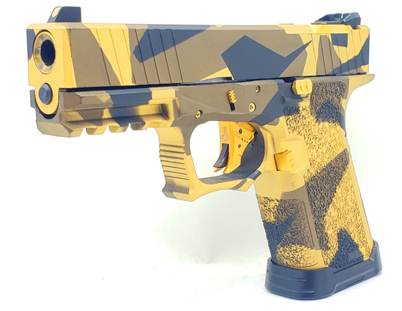 Armorally - How to cerakote the custom camo patterns on Slides and ...