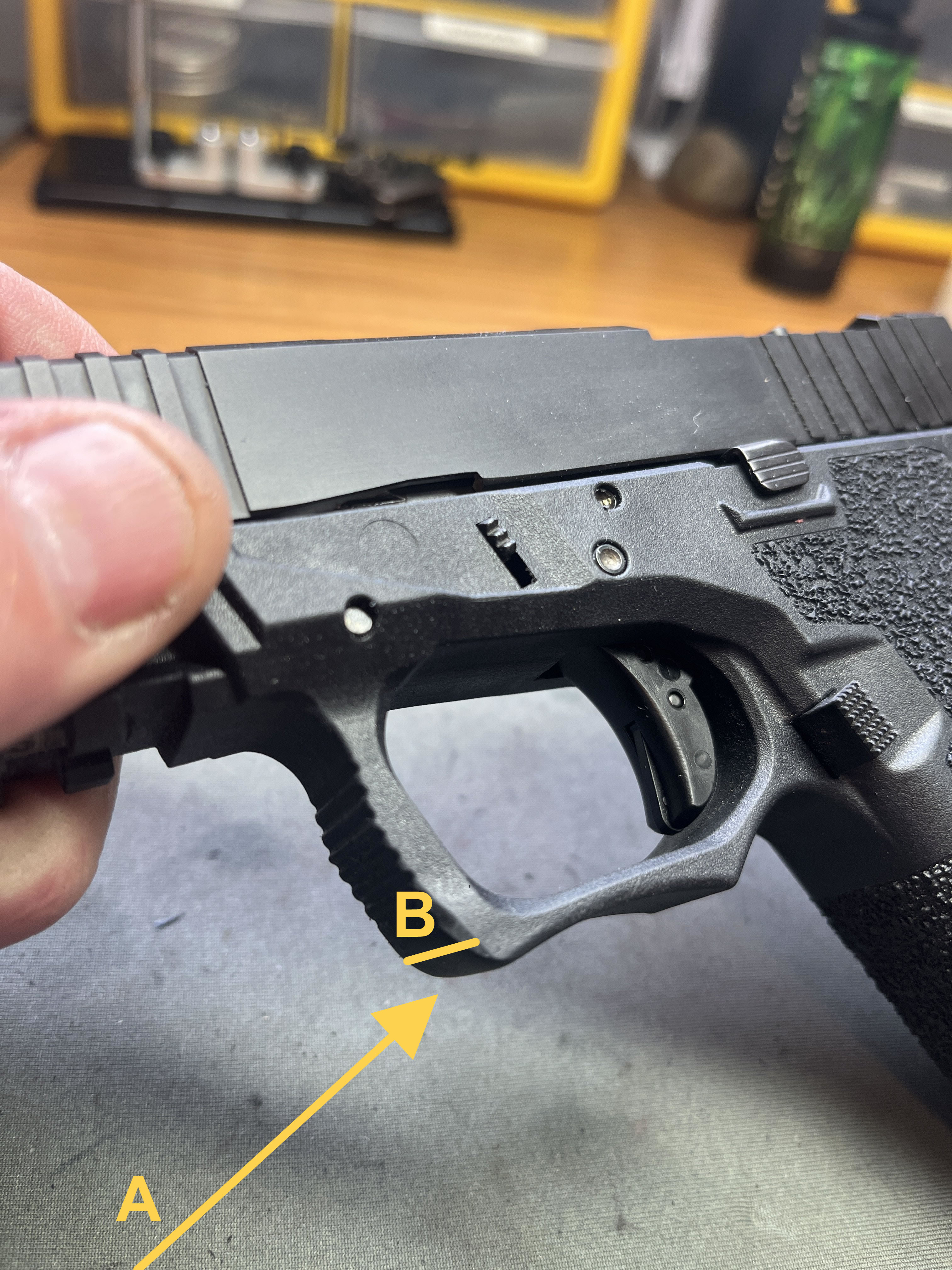 De-horning the trigger guard | Patriot Gun Builders Forum